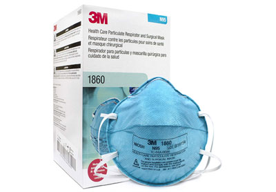 3M 1860 N95 Health Care Particulate Respirator And Surgical Mask