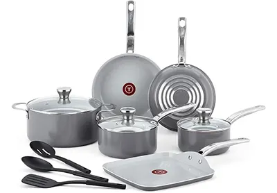 T-fal 12-Piece Fresh Ceramic Nonstick Cookware Set