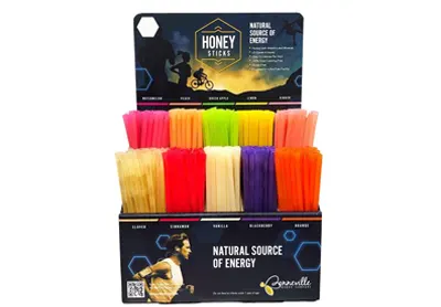 The Honey Jar Honey Sticks Variety Pack Retail Display (500 Count)