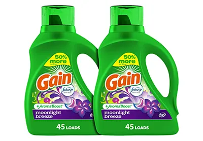 Gain 45-Loads Moonlight Breeze Laundry Detergent With Aroma Boost 2-pack