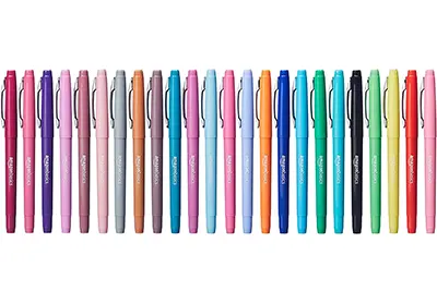 Amazon Basics 24-Color Felt Tip Marker Pens