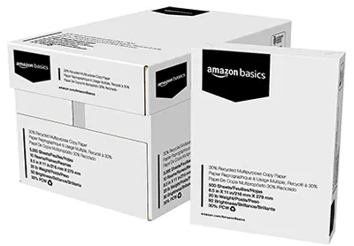 Amazon Basics 30% Recycled Multipurpose Copy Paper 5000-sheet