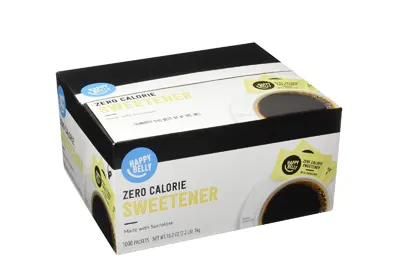Happy Belly Zero Calorie Yellow Sucralose Sweetener Packets (1000 Count)