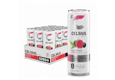 Celsius Fizz-Free Raspberry Acai Green Tea (355ml X 12 Pack)