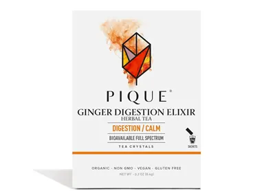 Pique Ginger Digestion Elixir Herbal Tea Sachets (14 Count)