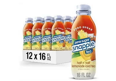 Snapple Zero Sugar Half N' Half Lemonade Iced Tea (473ml X 12 Pack)