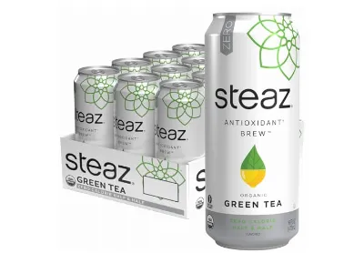 Steaz Zero Calorie Half & Half Organic Green Tea (473ml X 12 Pack)