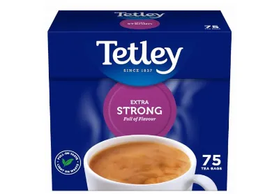 Tetley Extra Strong Black Tea Bags (75 Count)
