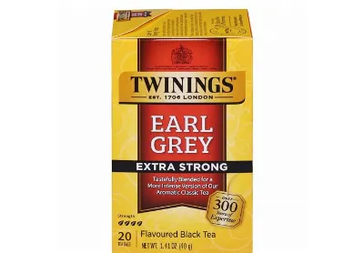 Twinings Earl Grey Extra Strong Black Tea Bags (20 Count)
